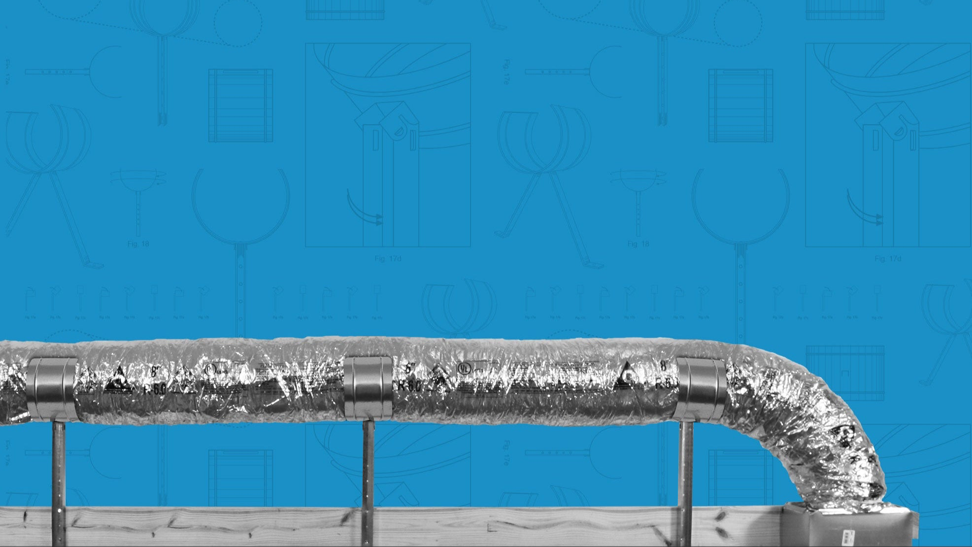 Duct Saddle Support System for Flexible HVAC Ductwork